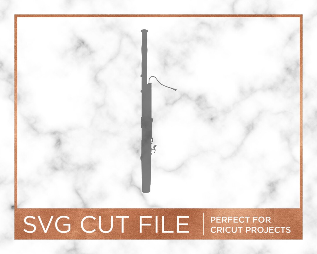 Bassoon SVG Cut File | Bassoon Silhouette | Bassoon Clipart | Cricut ...