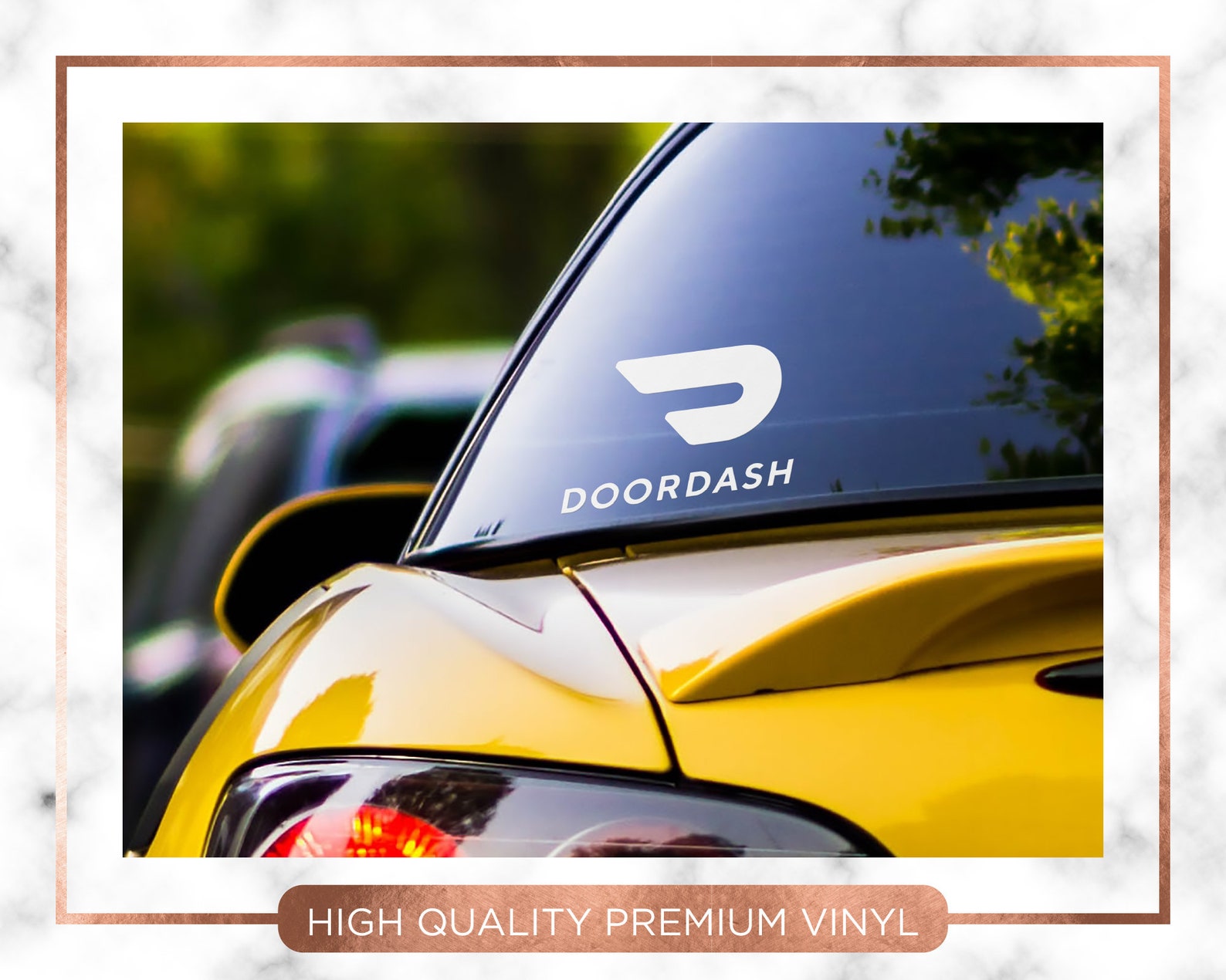 Doordash Car Decal Doordash Delivery Driver Vinyl Decal - Etsy