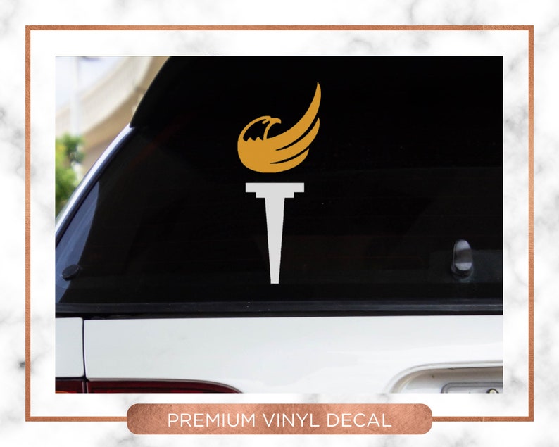 Libertarian Torch Logo Car Decal Libertarian Bumper Sticker | Etsy