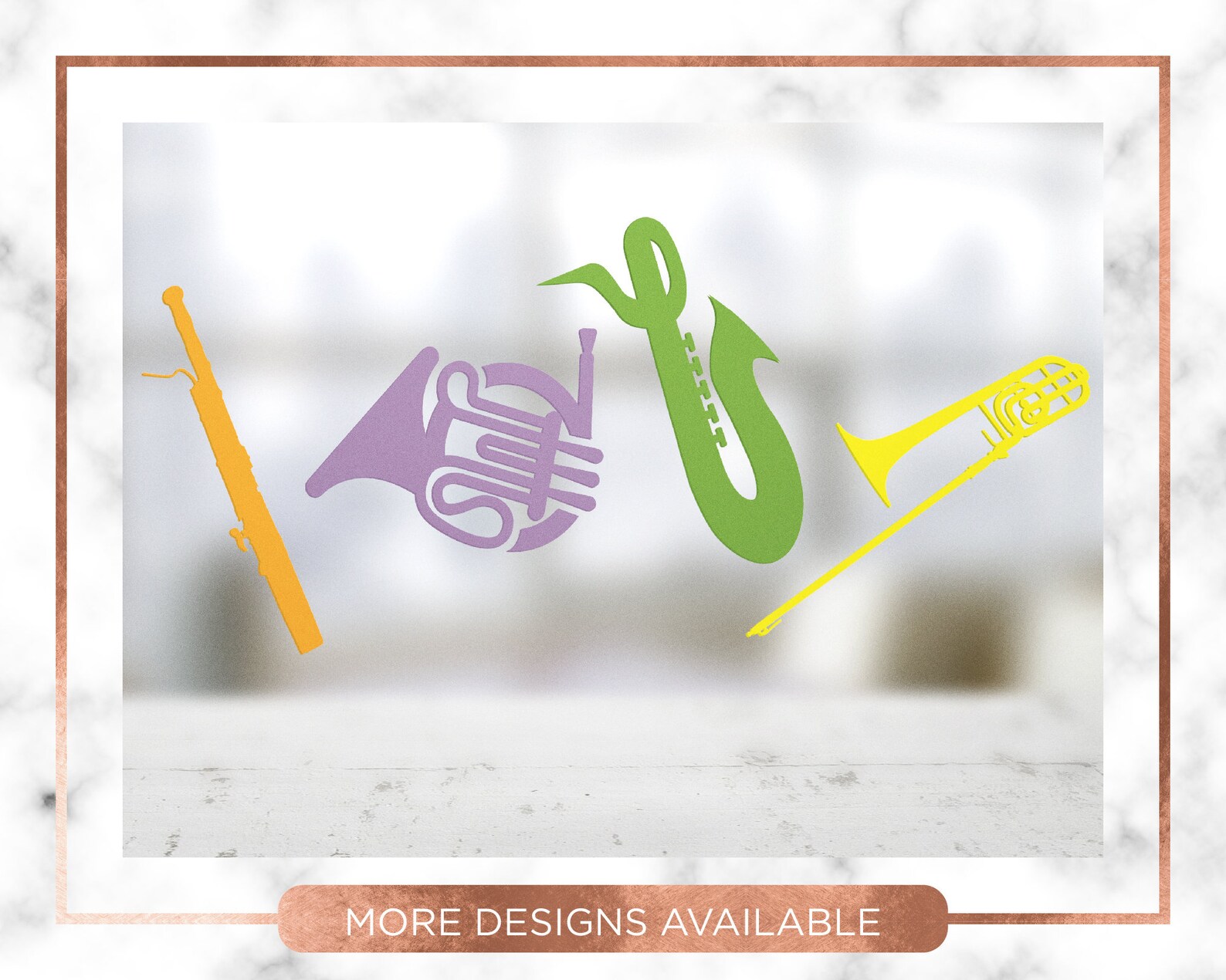 Realistic Vinyl Trombone Decal Trombone Window Sticker - Etsy