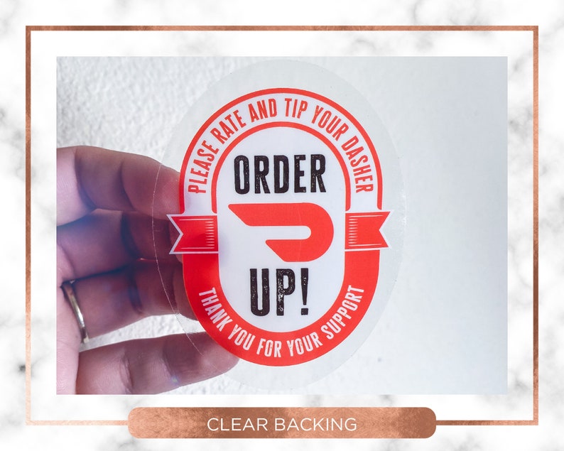 Doordash Dasher Delivery Driver Stickers Bag Stickers - Etsy