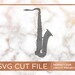 Tenor Saxophone SVG Cut File Tenor Saxophone Silhouette | Etsy