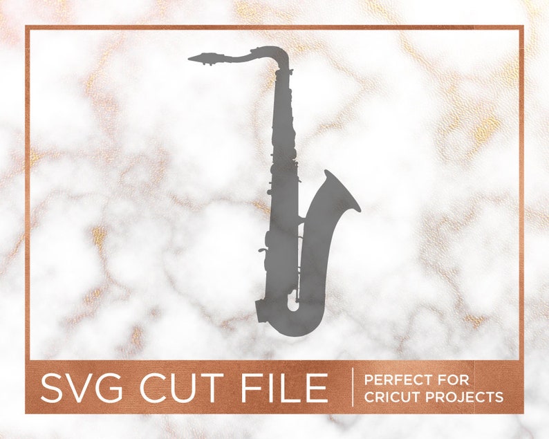 Tenor Saxophone SVG Cut File Tenor Saxophone Silhouette - Etsy UK