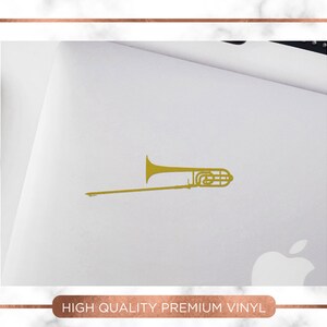Realistic Vinyl Trombone Decal | Trombone Window Sticker | Trombone ...