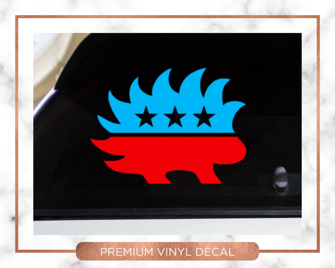 Libertarian Porcupine Decal | Libertarian Party | Libertarian Sticker ...