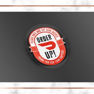 Doordash Dasher Delivery Driver Stickers | Bag Stickers | Order up ...