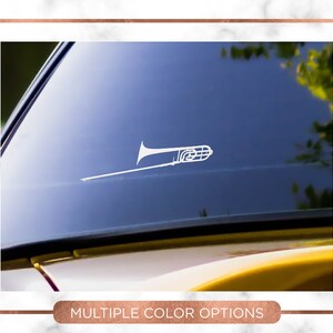 Realistic Vinyl Trombone Decal | Trombone Window Sticker | Trombone ...