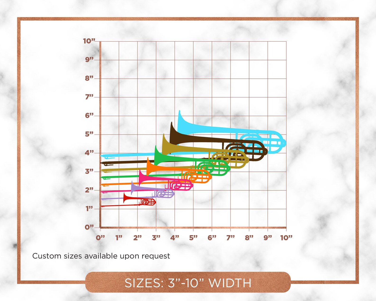 Realistic Vinyl Trombone Decal Trombone Window Sticker - Etsy