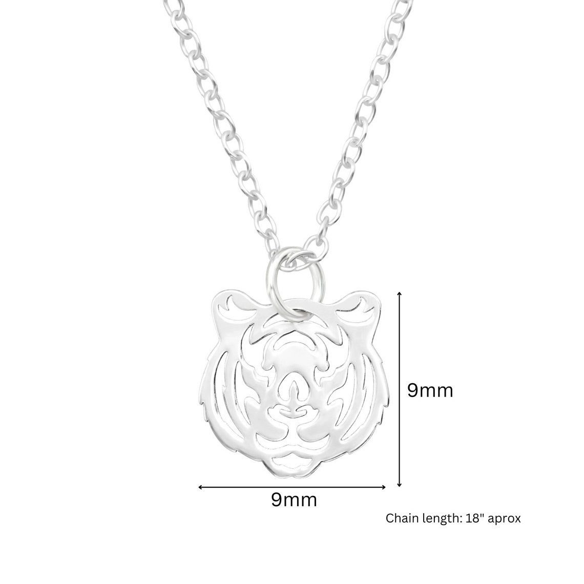 Sterling Silver Tiger Necklace | Year of the Tiger Pendant | Tiger ...