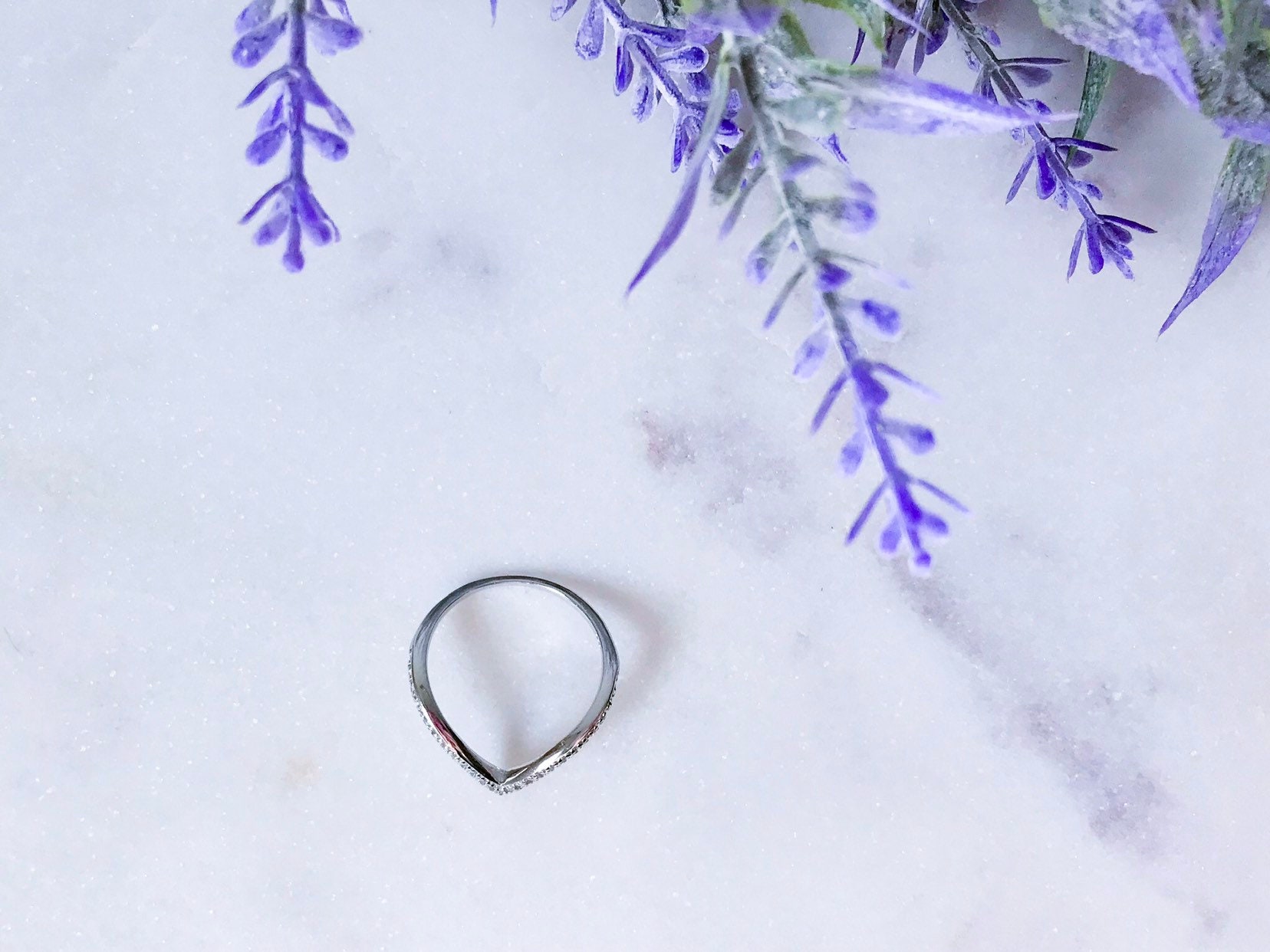 Pointed V Shaped Chevron 925 Sterling Silver Ring Silver | Etsy