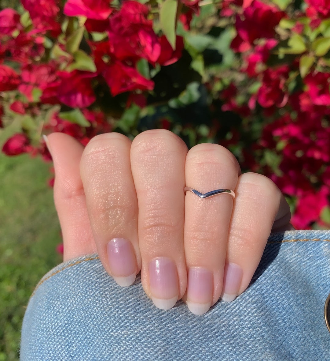 Chevron Ring | Silver Chevron Ring | V Ring | Sterling Silver Ring ...