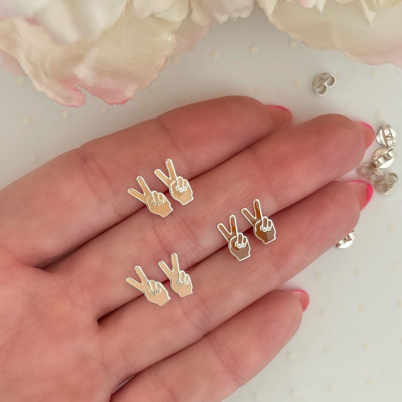 Peace Hand Sign - Etsy