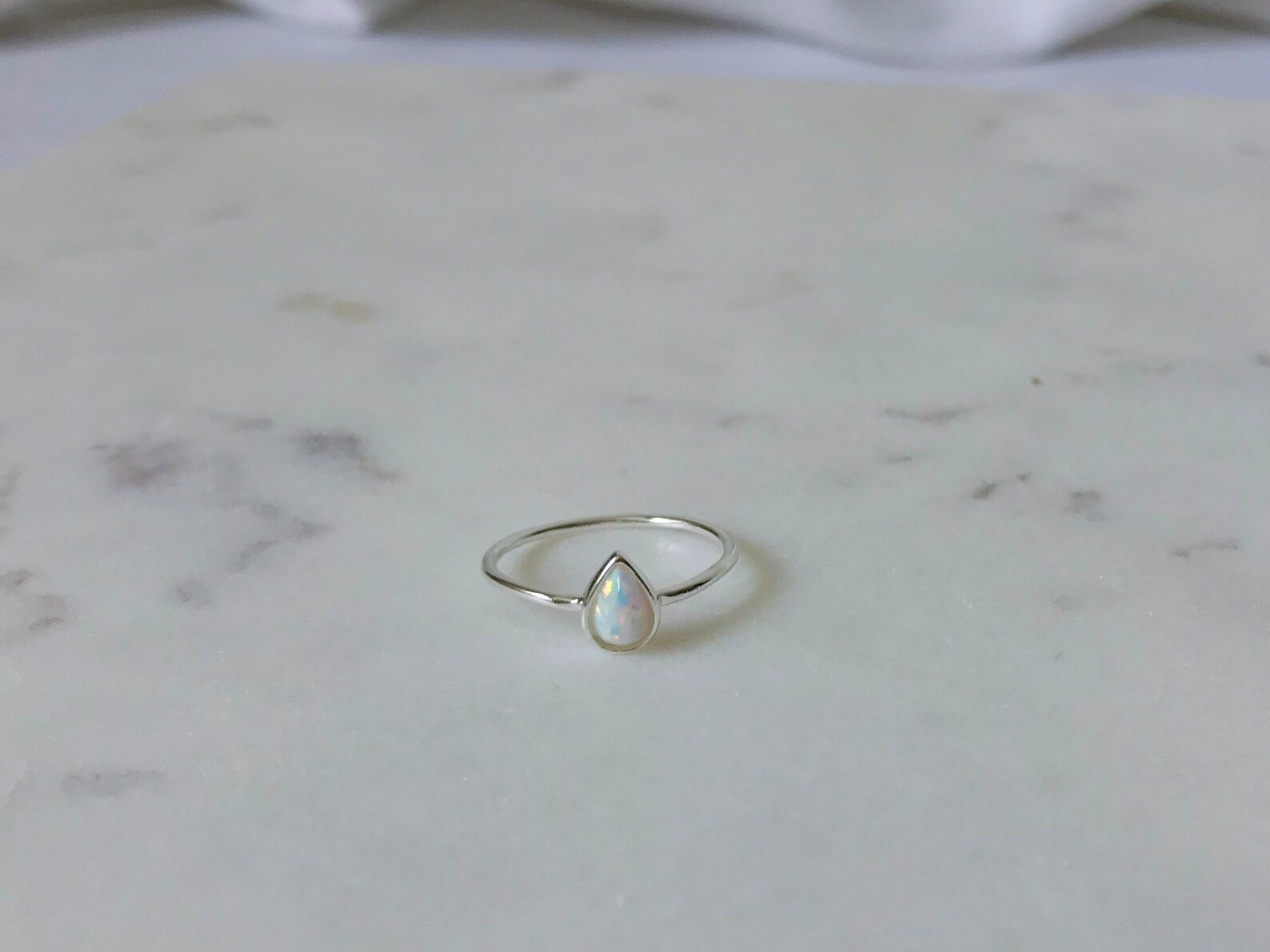 Opal Tear Drop Ring | Ring for Women | Opal Ring | Tear Drop Ring ...