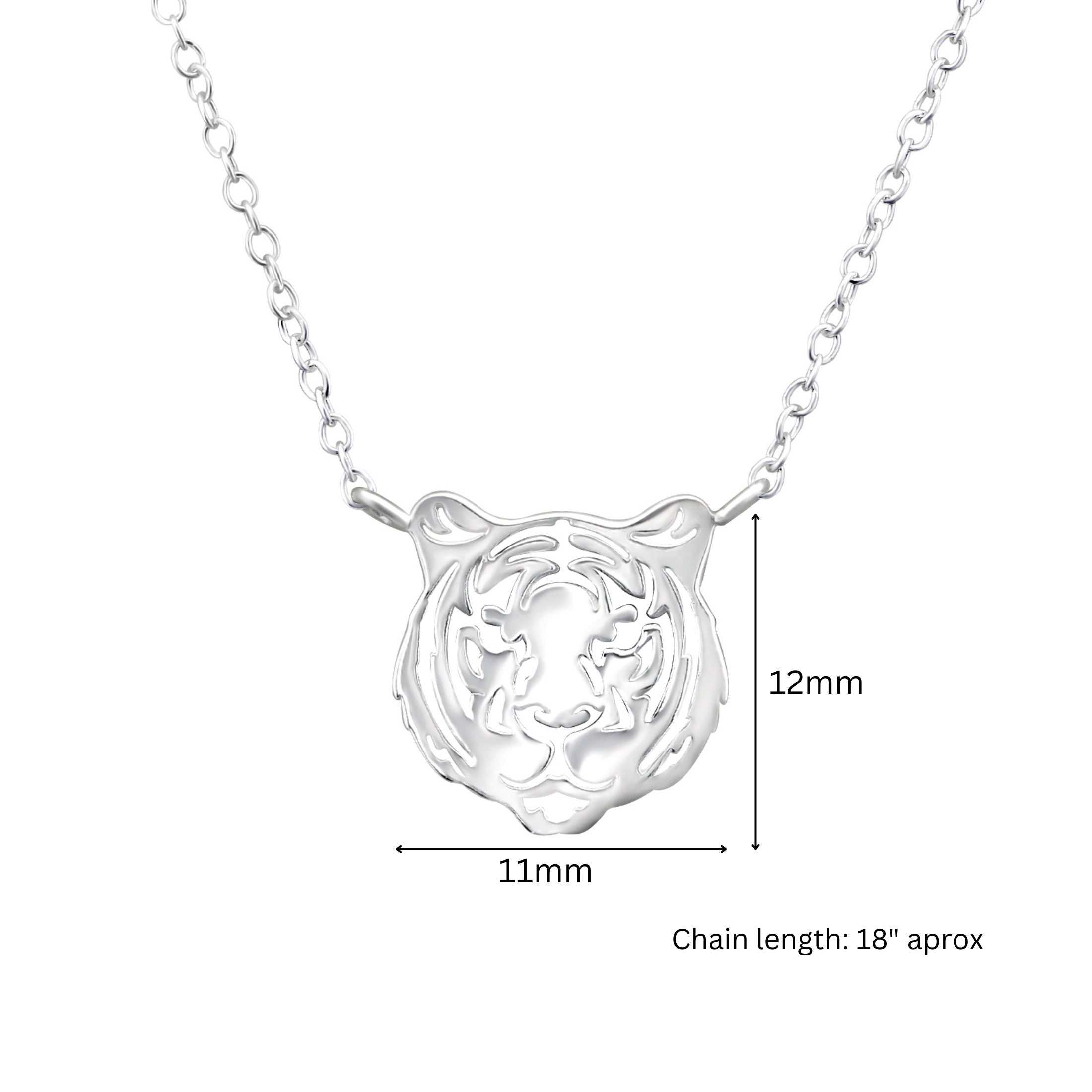 Sterling Silver Tiger Necklace | Year of the Tiger Pendant | Tiger ...