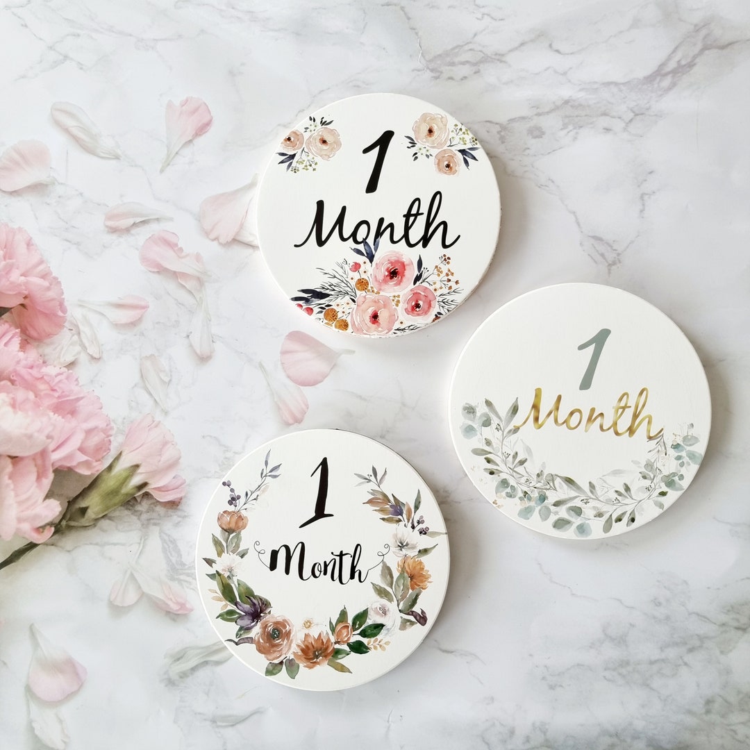 Round Baby Milestone Cards – Capture Every Precious Moment! - Etsy