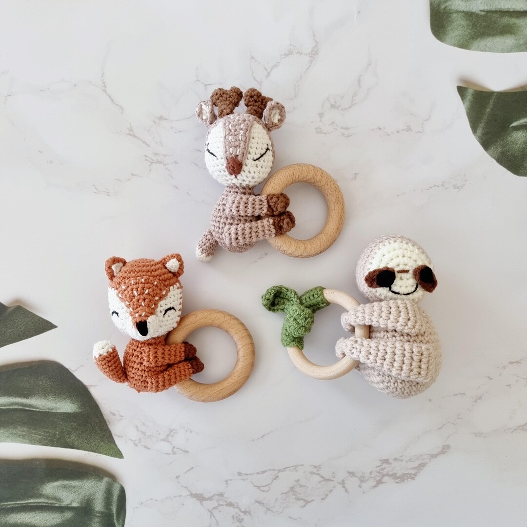 Crochet Baby Animal Rattles – A Perfect Gift for Little Hands! - Etsy