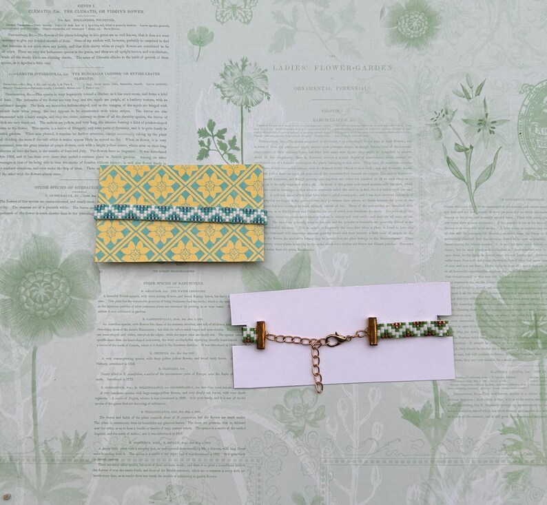 Triangle Seed Bead Bracelet, Artisan Beaded Jewelry - Etsy