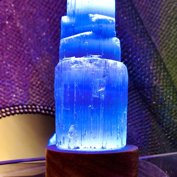 Selenite Lamp - Etsy