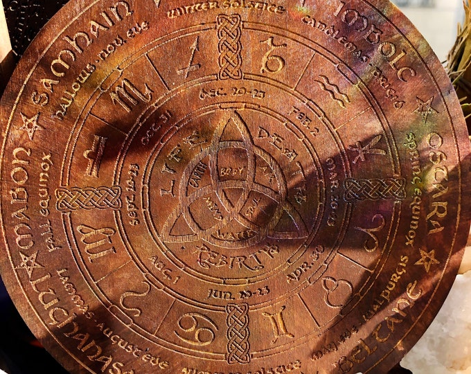 Pendulum Board Wicca Witch Calendar Pagan Wheel Witch Sabbath Pagan ...