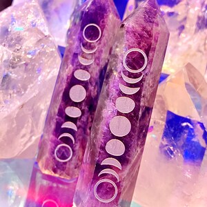 Point Tower Obelisk Amethyst Moon Phase Witch Altar Sorcerer ...