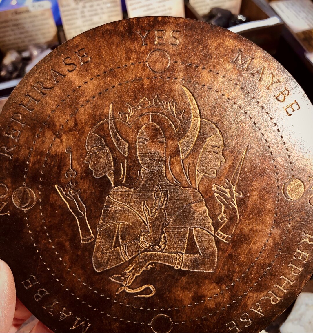 Wicca Triple Goddess Ouija Divination Wooden Pendulum Board - Etsy