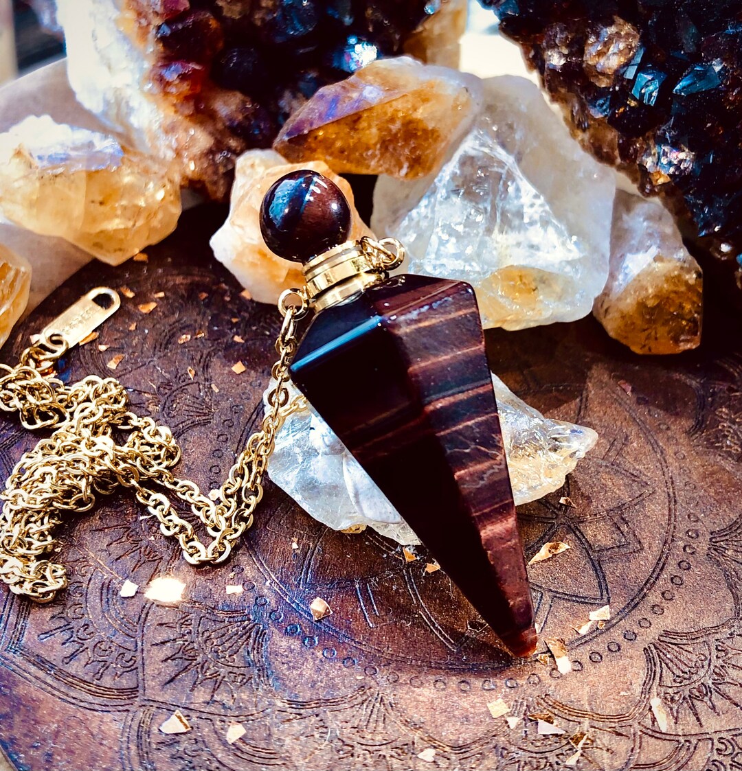 Bottle Pendulum Bull's Eye Wicca Anointing Oil Ritual Perfume Witch ...