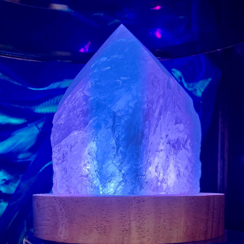 Raw Crystal Lamp - Etsy