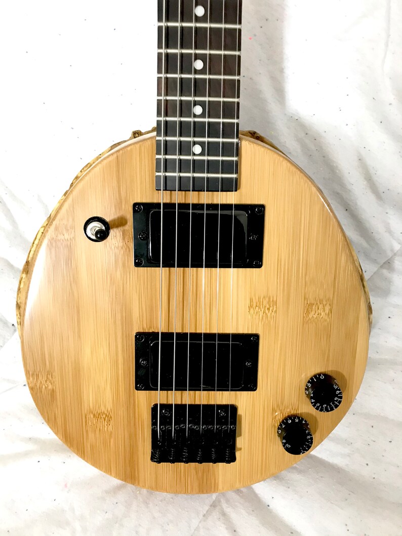 Turtle shell electric guitar Bamboo | Etsy