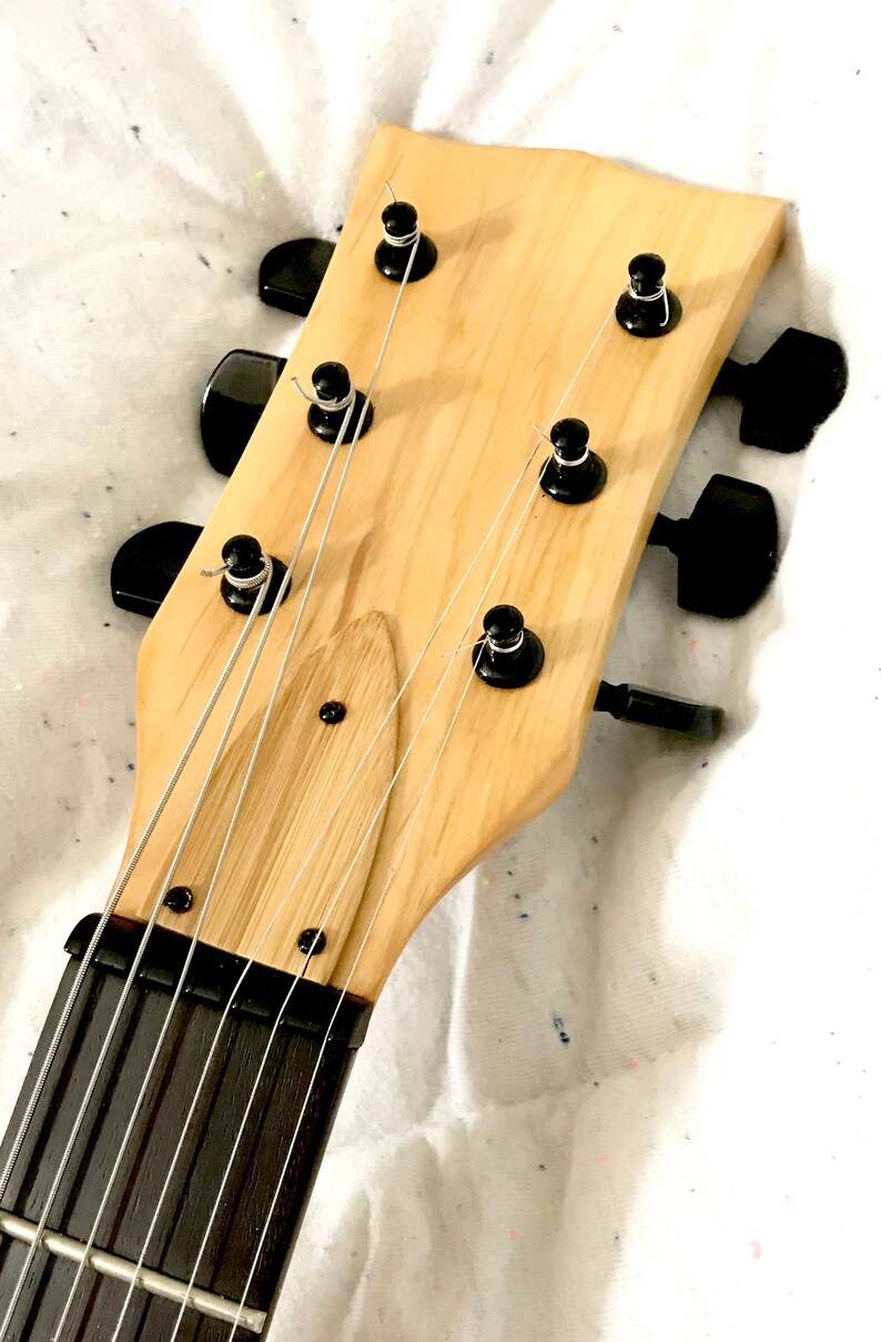 Turtle shell electric guitar Bamboo | Etsy