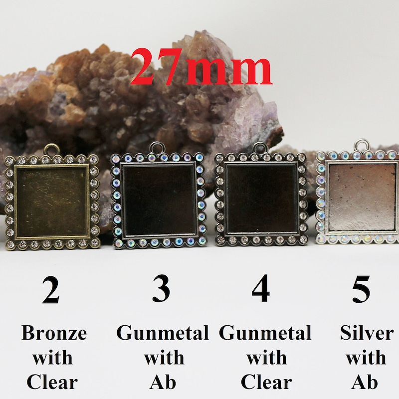 Rhinestone Setting Charms - Etsy