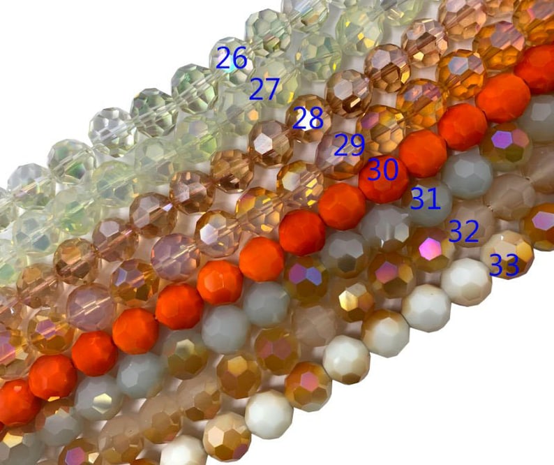 12mm Faceted Round Angelic Crystal Bead Strand (9 Inches Long) - Etsy