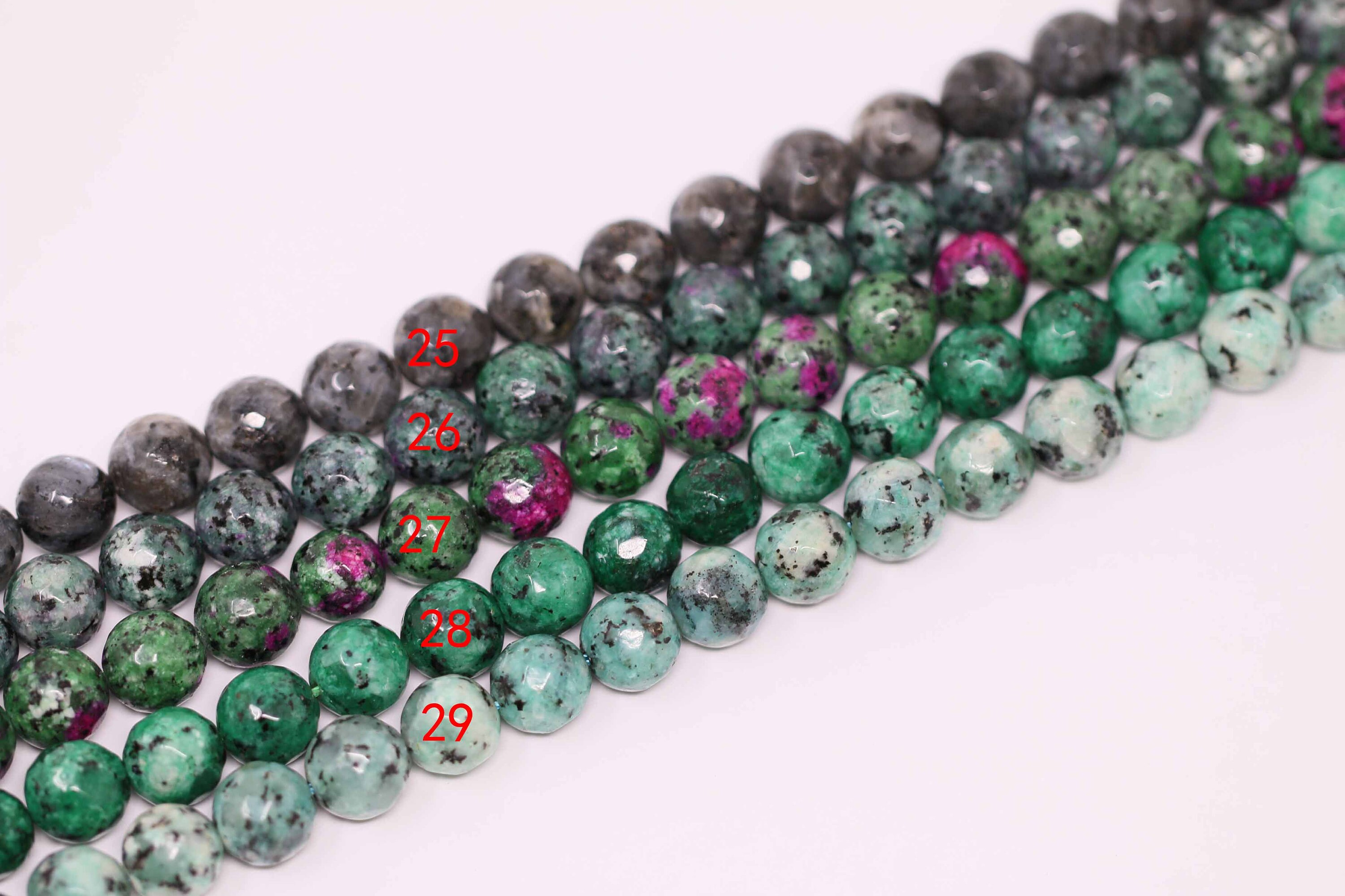 10mm Round Faceted Jade / Agate Gemstone Bead Strand ( 16 Inch) - Etsy