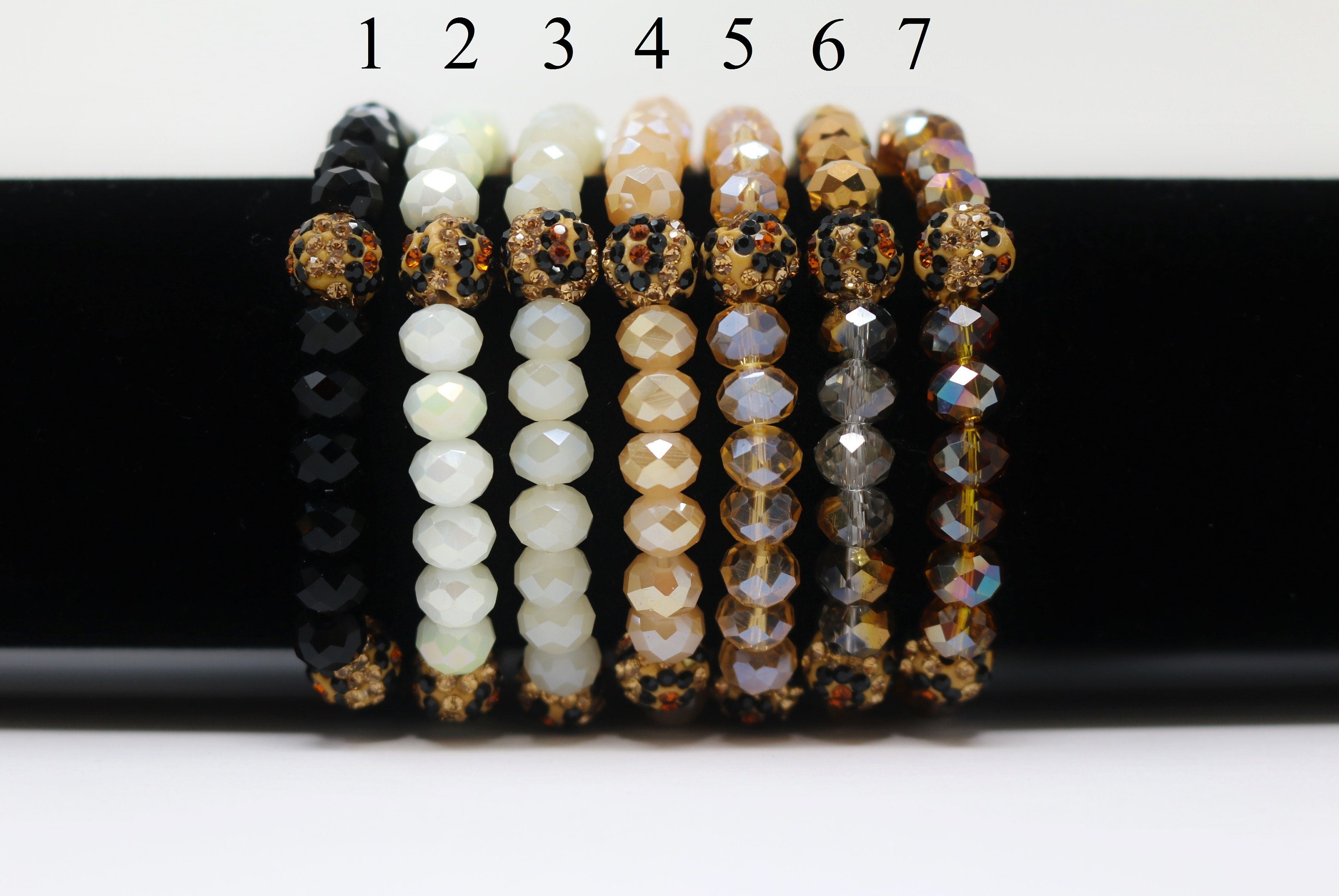 8mm Angelic Crystal Rondelle With Round Pave Rhinestone Beads | Etsy