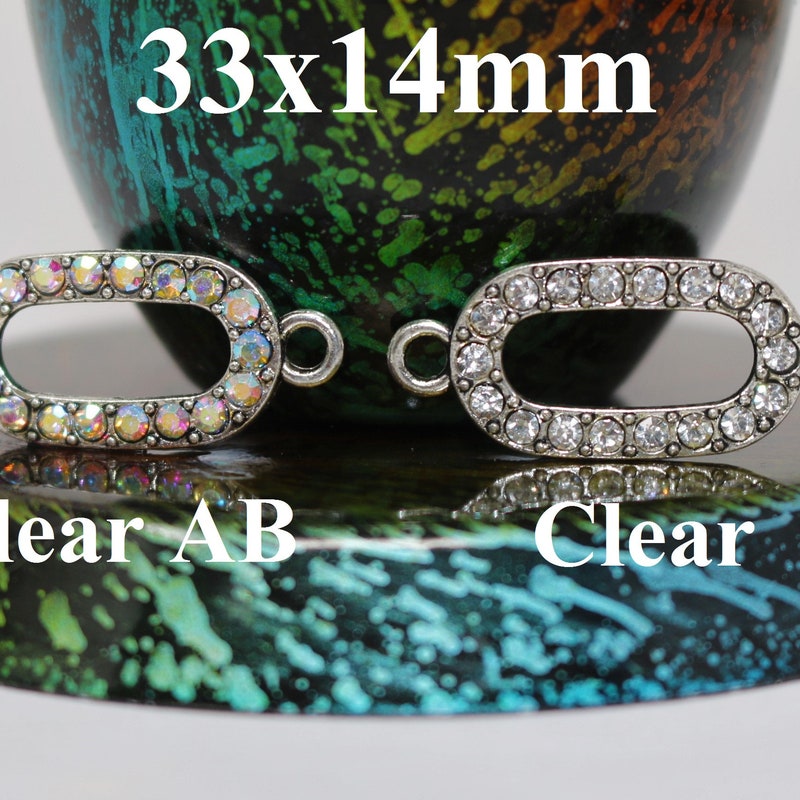 14mm Rhinestone Connector - Etsy