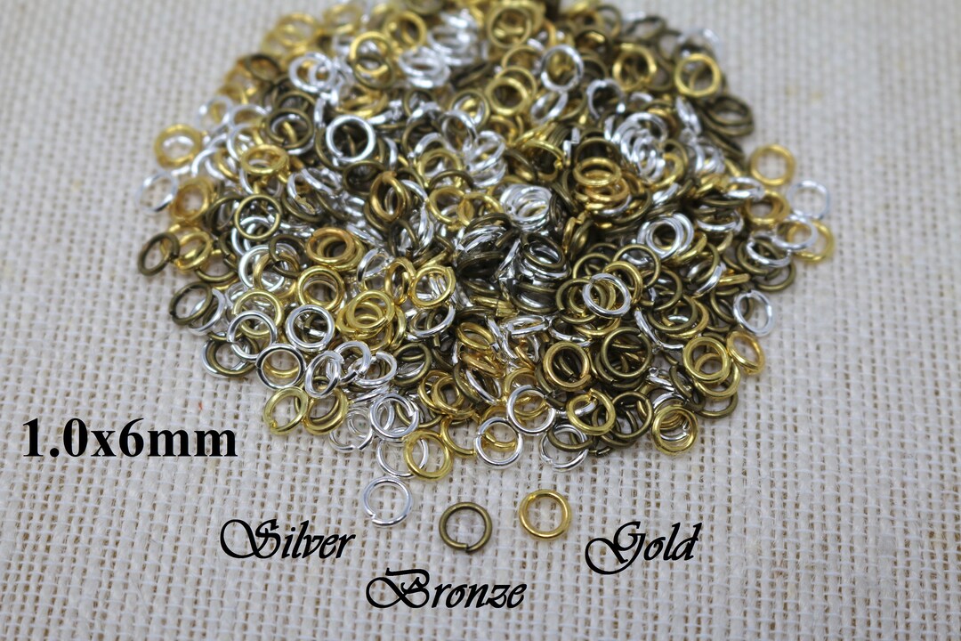 Bulk 1.0x6mm Round Jumpring, Jump Rings Finding (around 5000 Pieces in ...