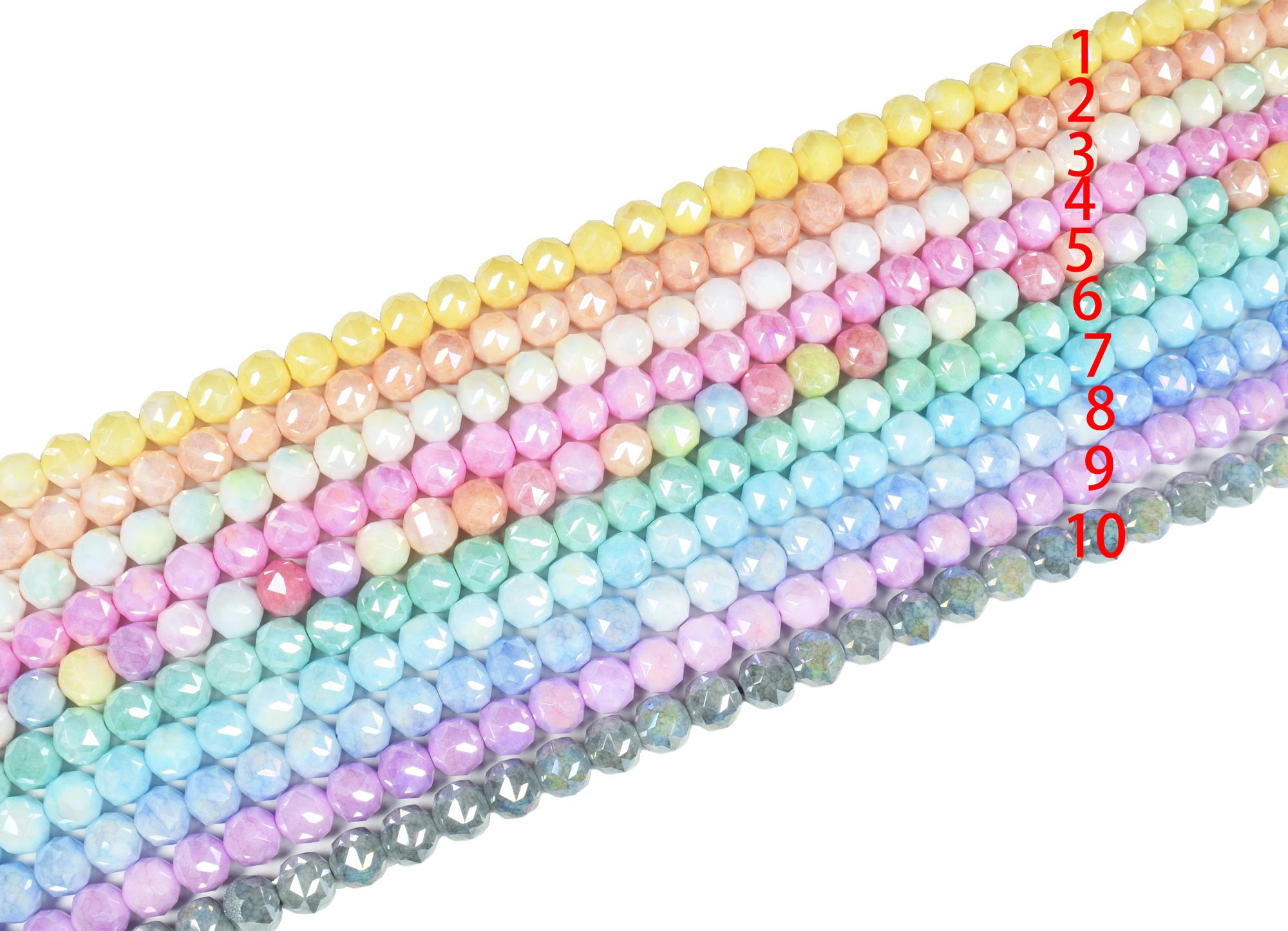 8mm Round Faceted Crystal Bead Strands (15 Inches Long) - Etsy