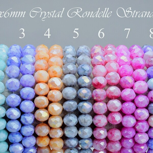 Crystal Rondelle - Etsy