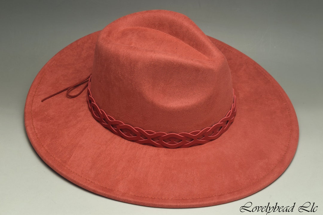 Light Red Western Cowboy Hat, Country Hat, Western Hat, Rodeo Hat, Wild ...