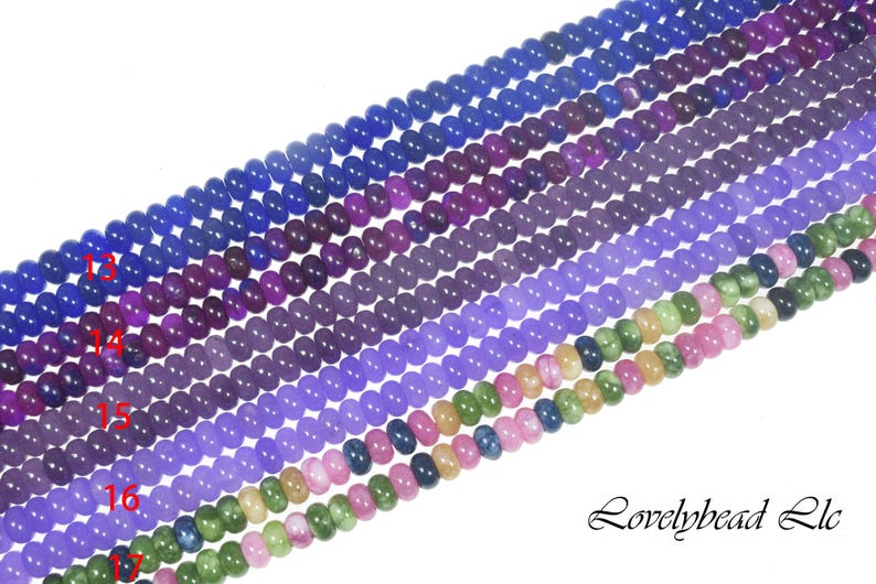 5x8mm Rondelle Gemstone Bead Strand - Etsy