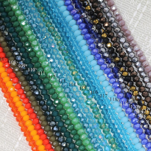 Crystal Rondelle - Etsy