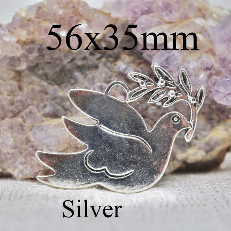 Pewter Dove Pendant - Etsy