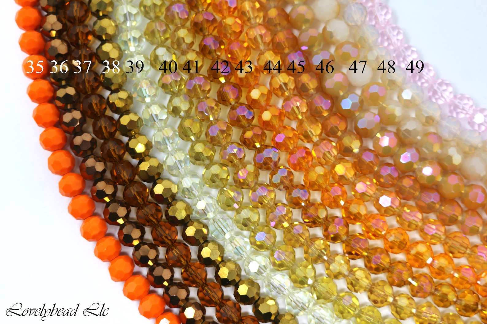 8mm Round Faceted Crystal Bead Strand - Etsy