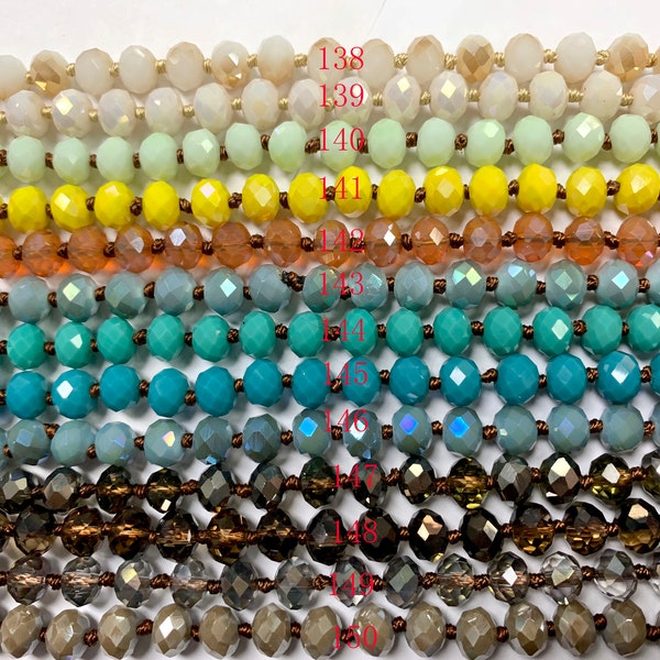 Long Beaded Necklace - Etsy