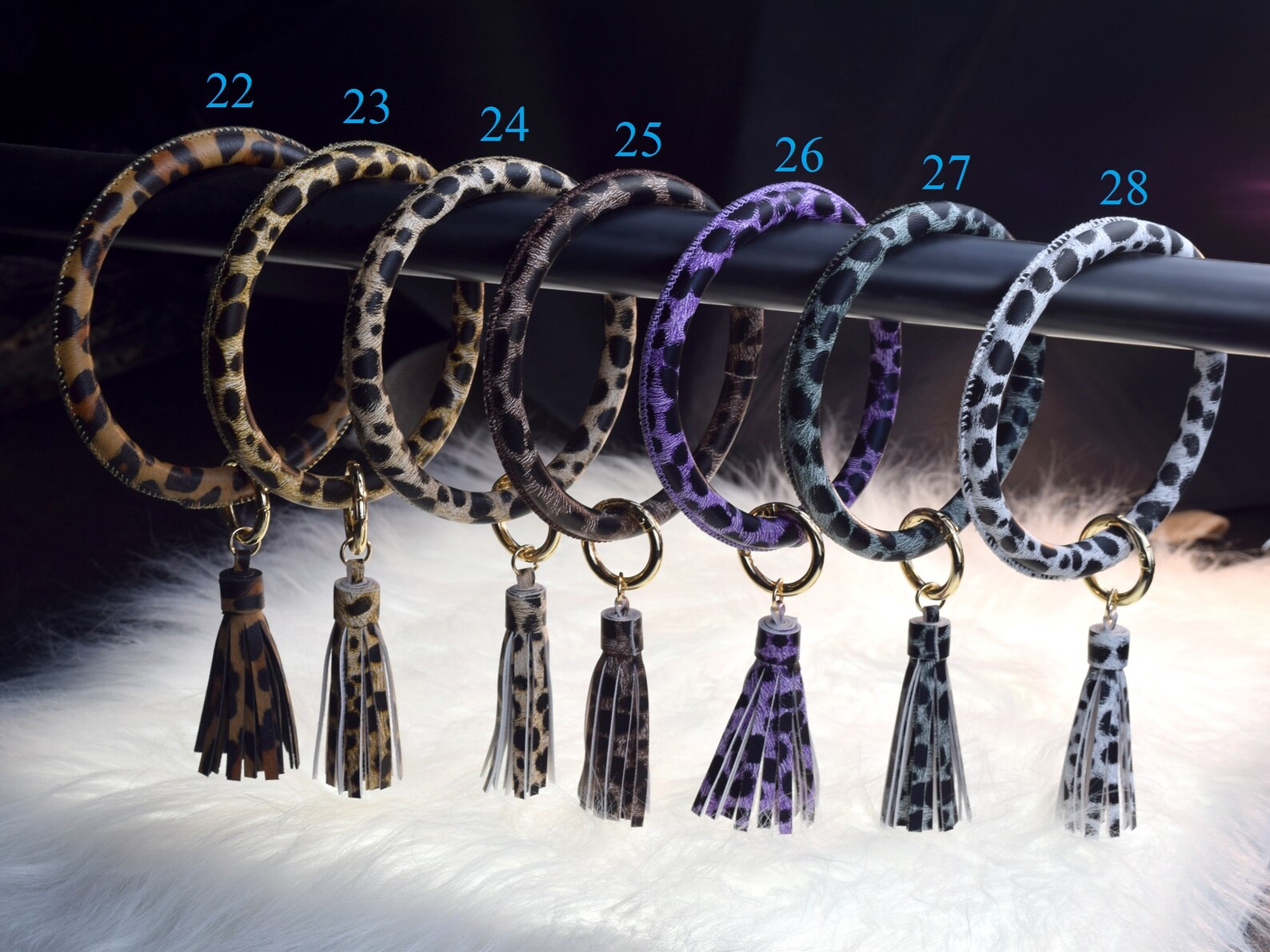 Leather Bangle Keychain Bracelet Key Saver Lanyard - Etsy