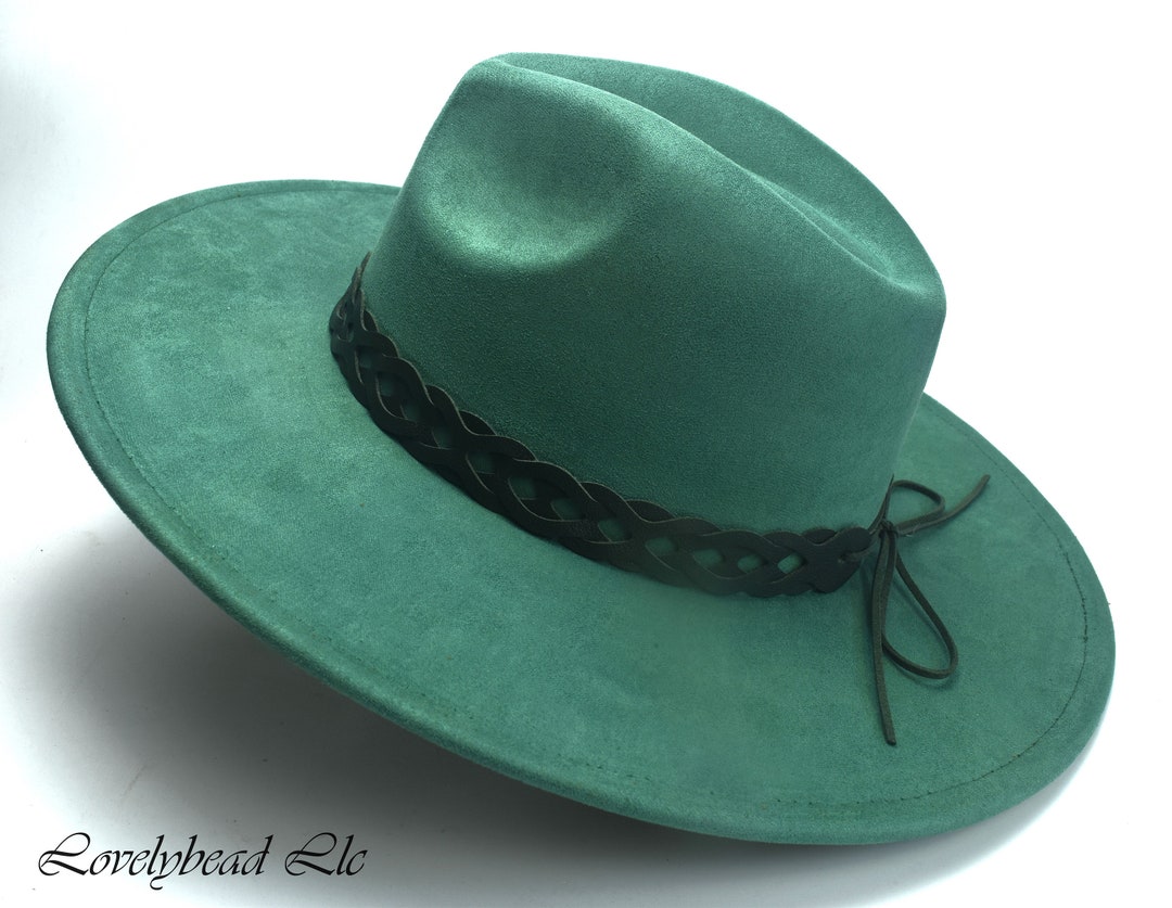 Green Western Cowboy Hat, Country Hat, Western Hat, Rodeo Hat, Wild ...