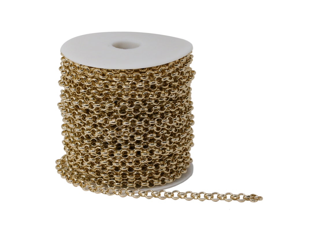 Aluminum Gold Rollo Chain (65.6 Feet per Roll) - Etsy