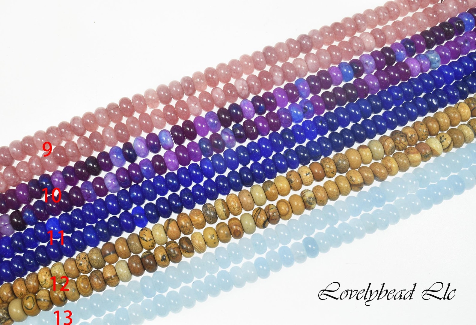 6x10mm Rondelle Gemstone Bead Strand - Etsy