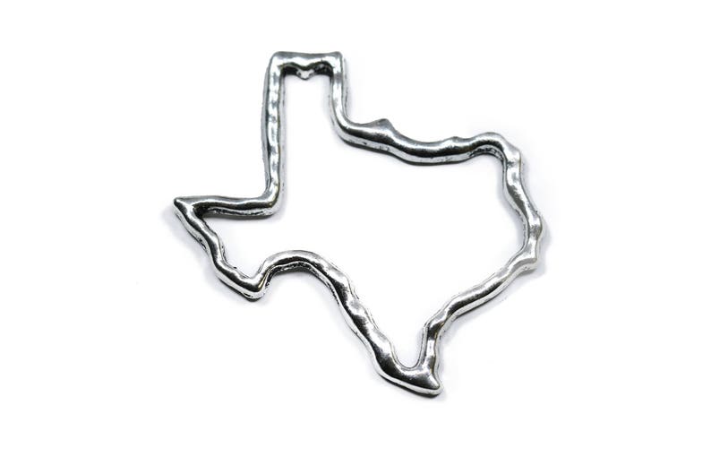 Lovely Bead TEXAS State Cut Out outline Pendant Lead Free - Etsy