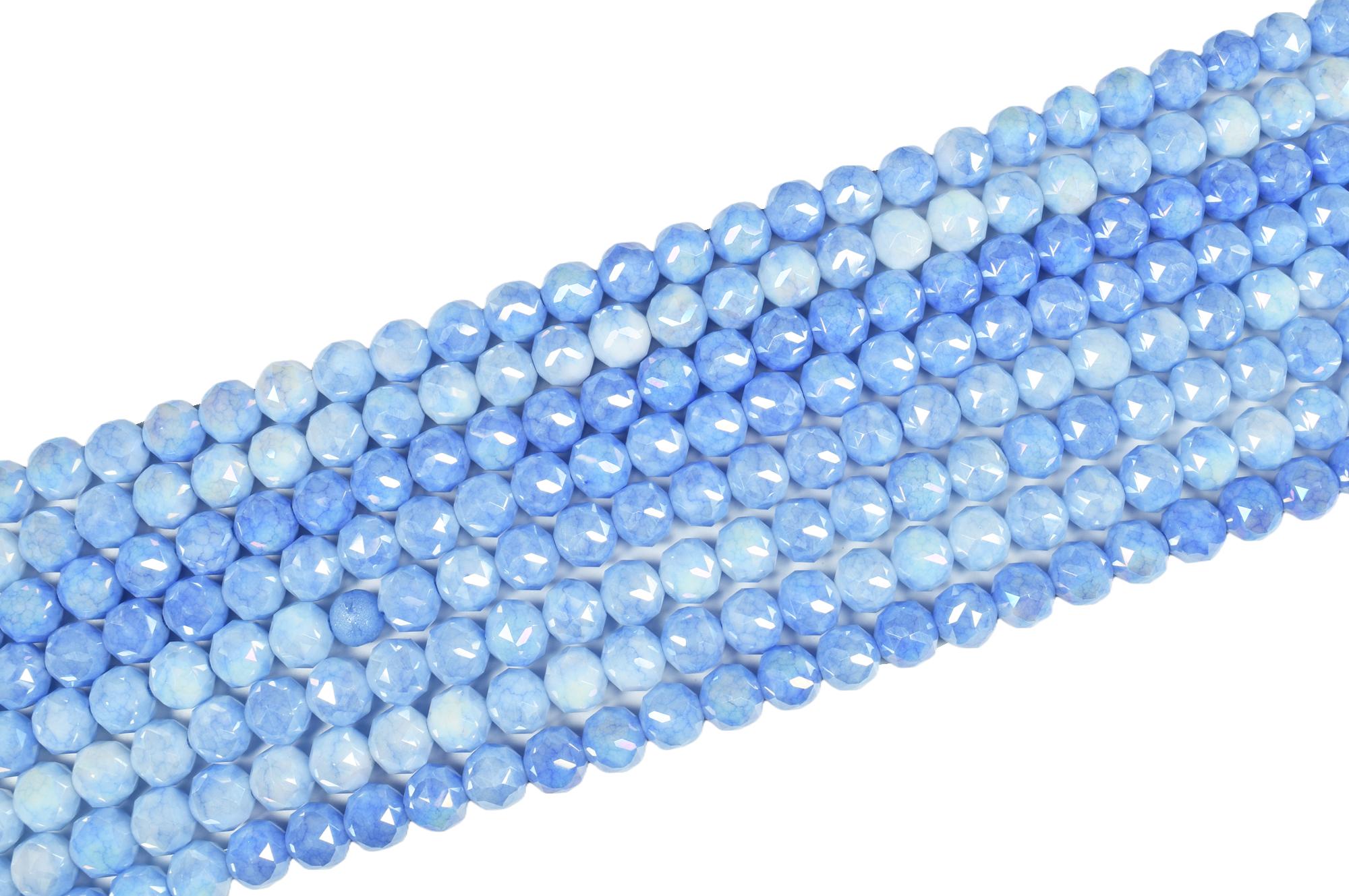 8mm Round Faceted Crystal Bead Strands (15 Inches Long) - Etsy