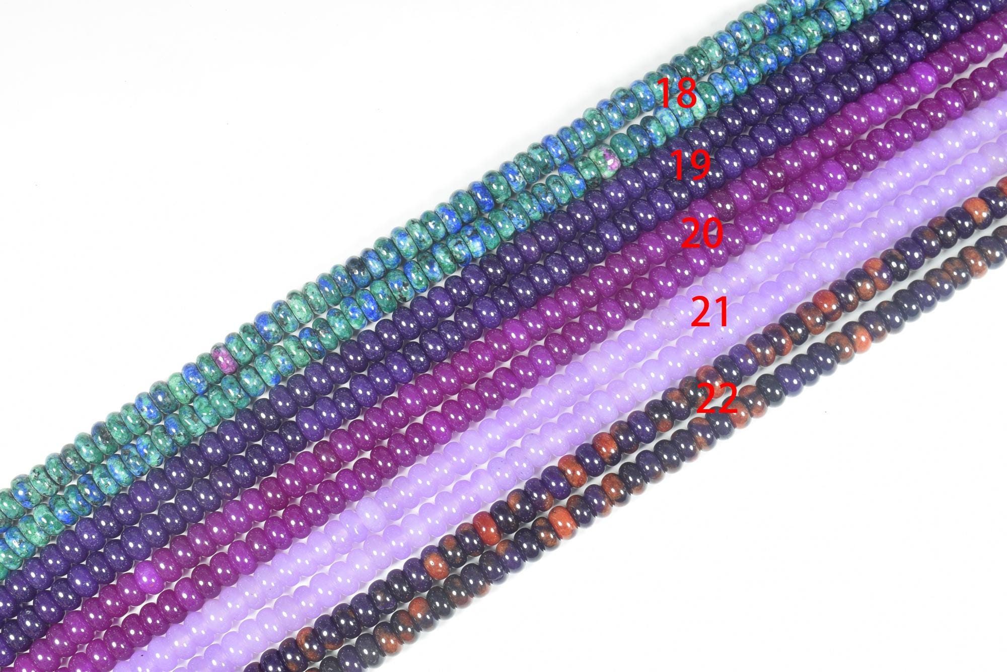 5x8mm Rondelle Gemstone Bead Strand - Etsy